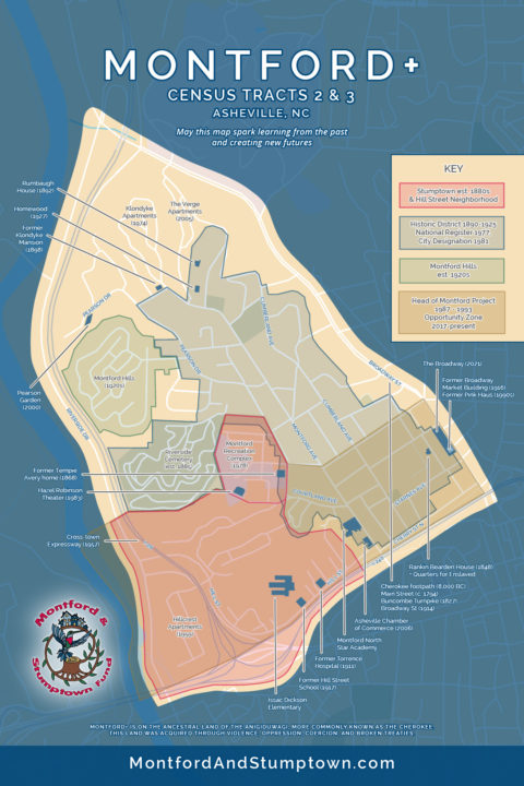 Montford+ Map – Census tracts 2 & 3 | Montford & Stumptown Fund
